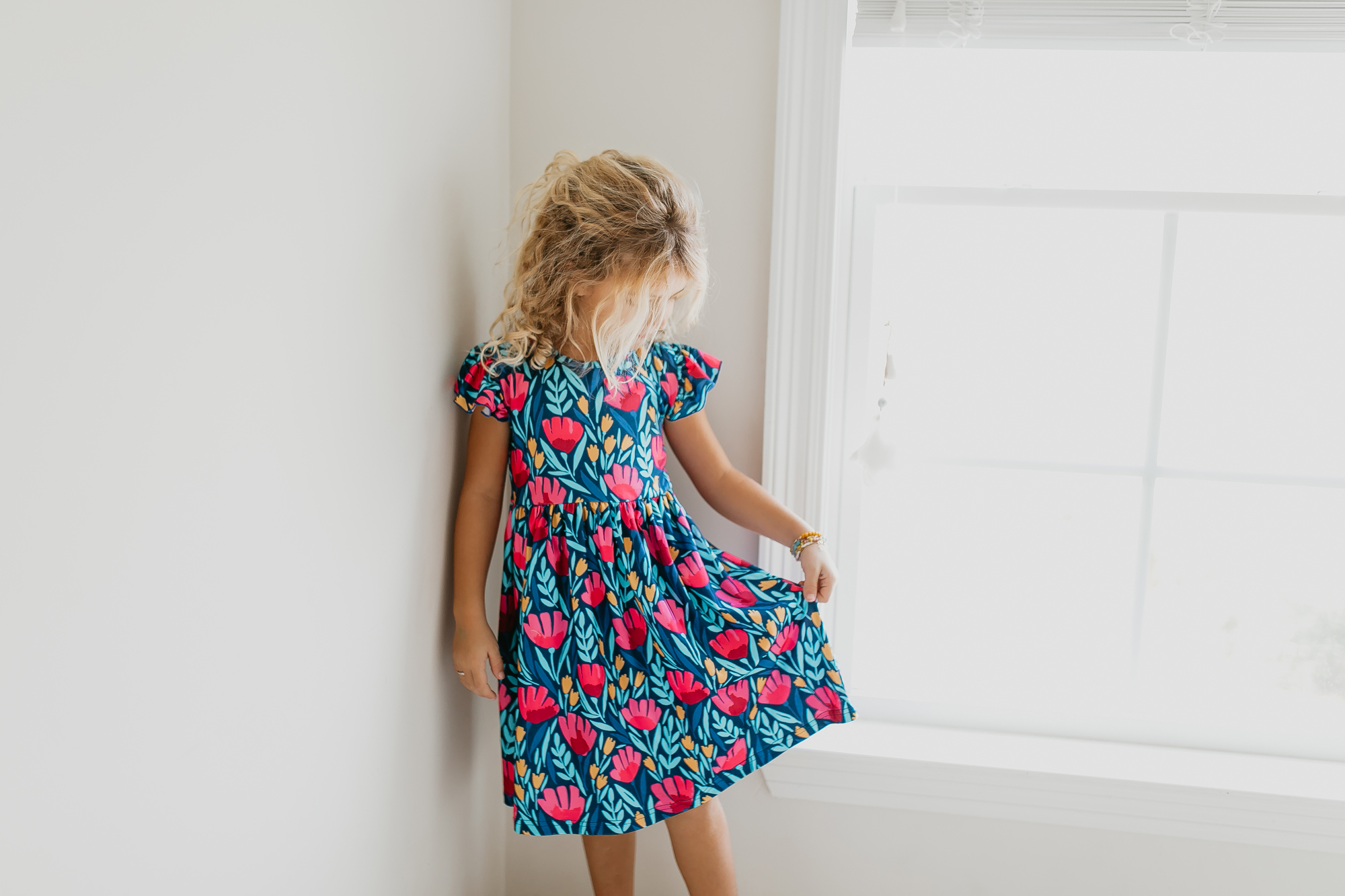 Blue Floral Flutter Dress | Jane.com