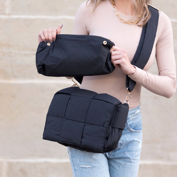 Romy Foldover Puffer Crossbody | AILI'S CORNER | Jane.com