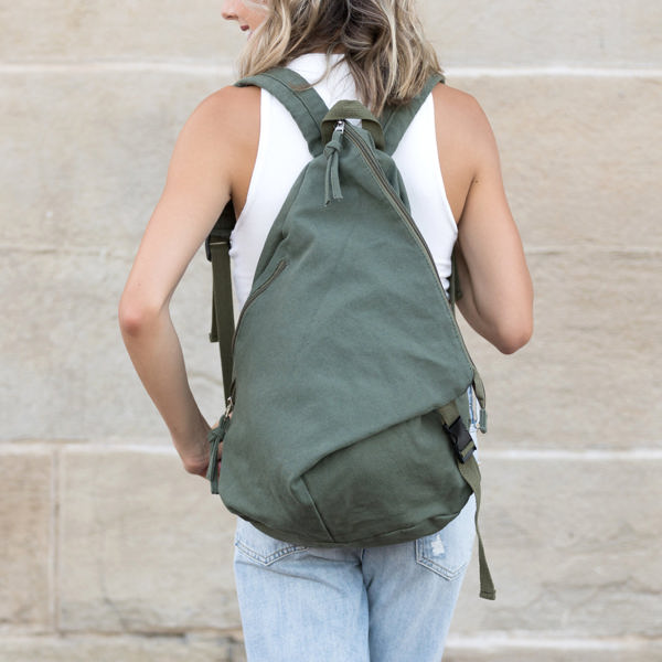 Kai Asymetric Canvas Backpack | AILI'S CORNER | Jane.com