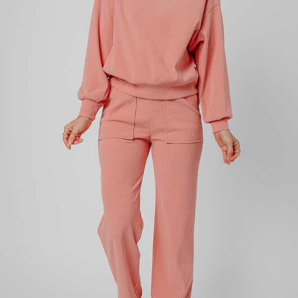 The Rowe | Ribbed Knit Two Piece Lounge Set | Jane.com
