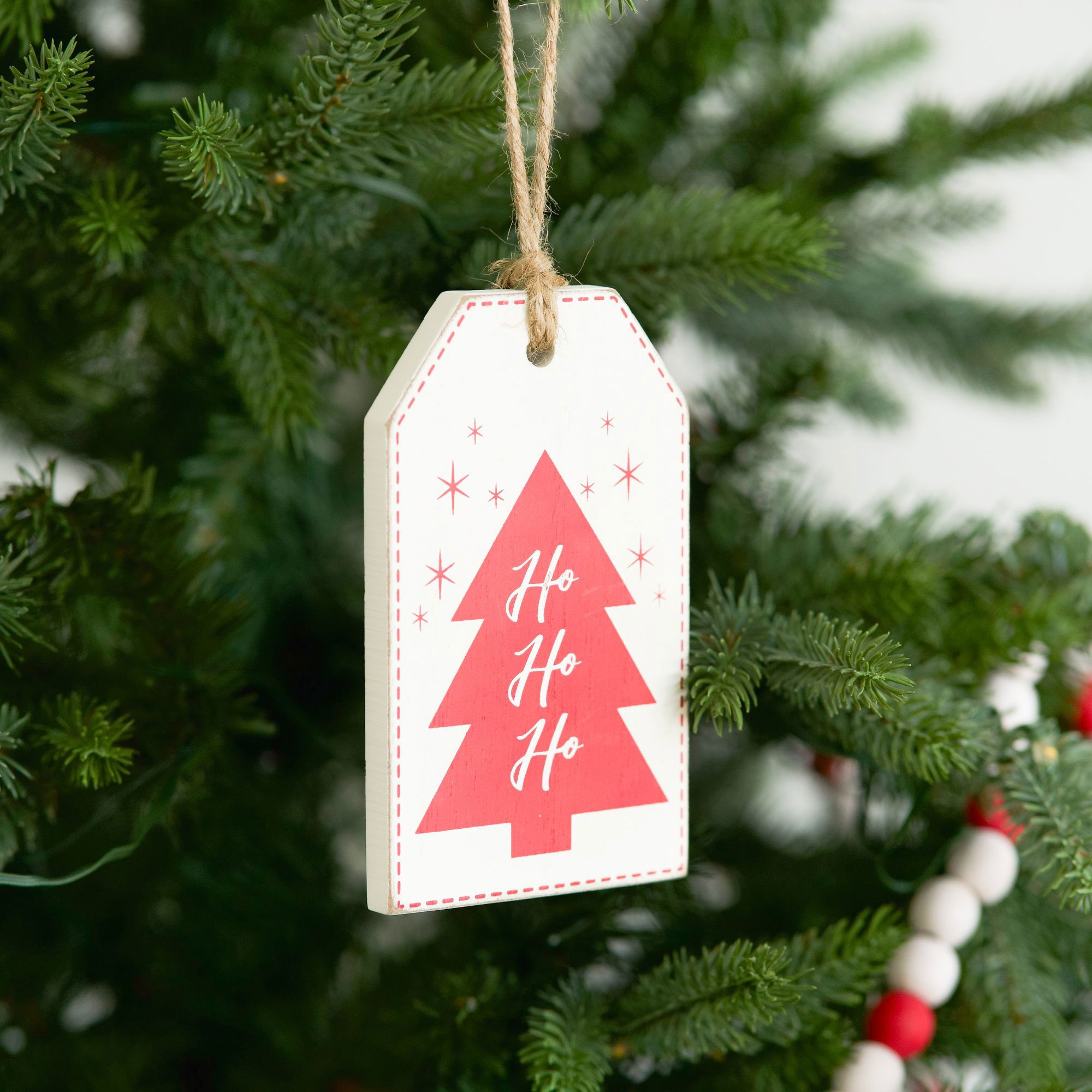 Reversible Christmas Wood Tag | Jane.com