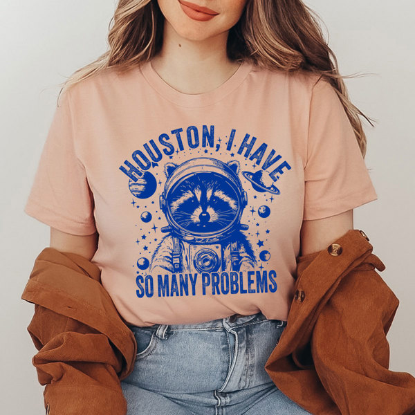 Racoon Huston I Have So Many Problems Graphic Tee, Funny Shirt ...