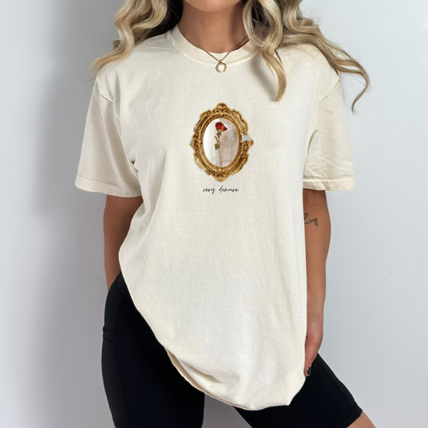 Very Demure Flower Vintage Frame Comfort Colors Tee, Regency Vintage ...