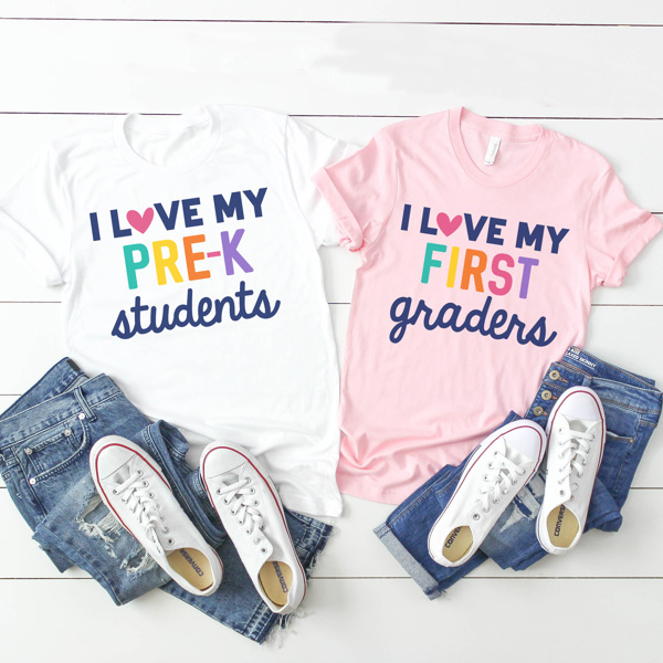 I Love My Students Graphic Tee, Valentine Teacher Shirt, Teacher Grade ...