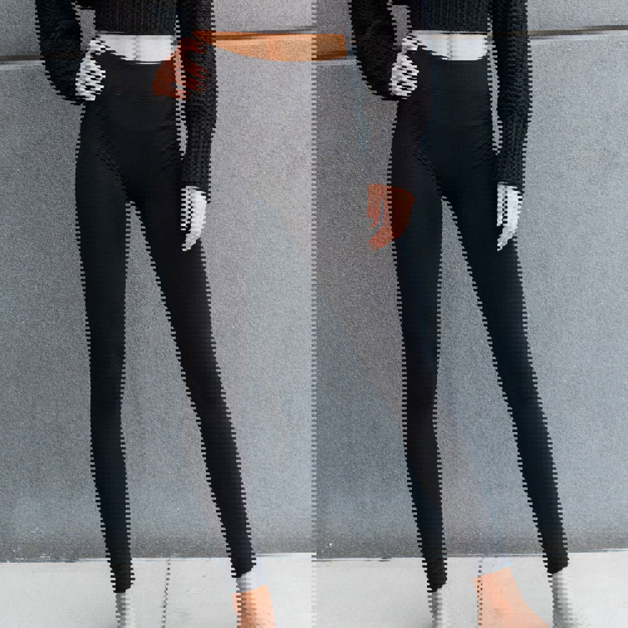 Slimming Fleece Lined Leggings- Truly Contagious | Jane.com