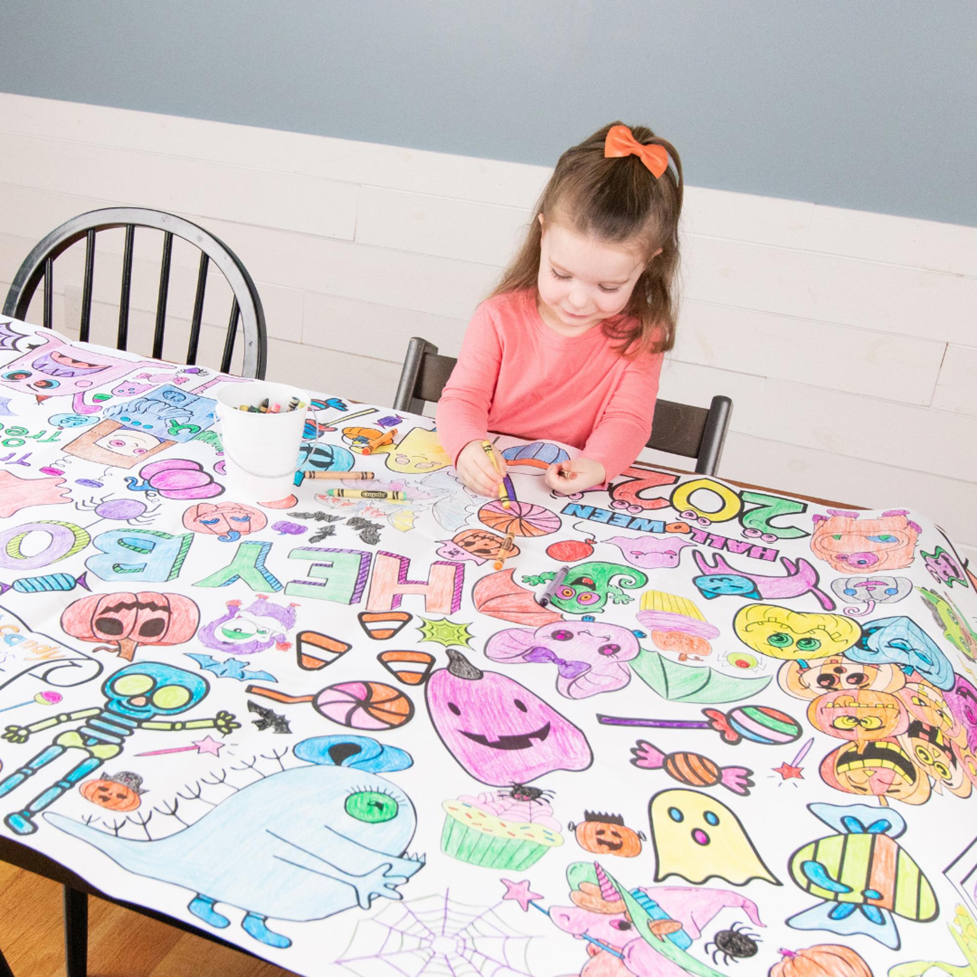 Halloween Coloring Tablecloth | Jane.com
