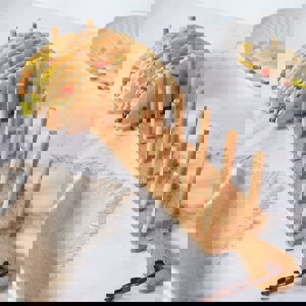 Aztec Pattern Wood Taco Holder | Holds Up To 8 Tacos | Jane.com