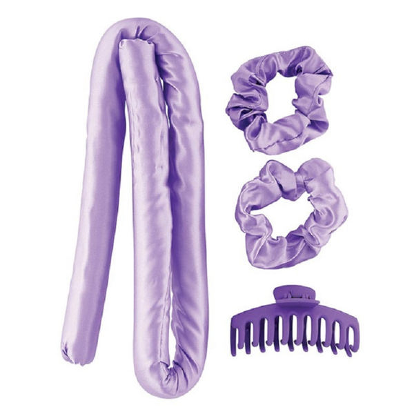 Heatless Roller Set in Purple | 4-Piece Hair Curler Set | Hair ...