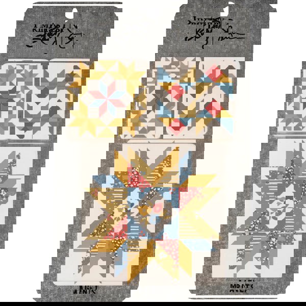 Star Quilt Magnet Set | 3 Magnets on a Metal Gift Backing ...