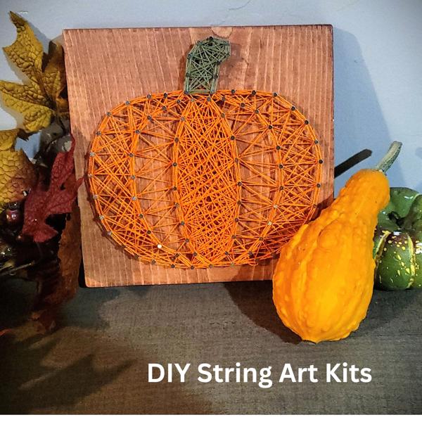 Pumpkin String Art Kit, DIY String Art kits, Home Décor, wall hanging ...