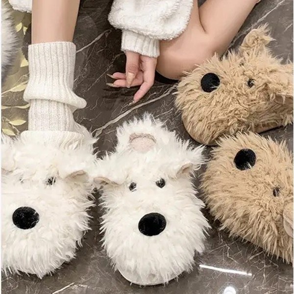 Fluffy Dog Slippers | Jane.com