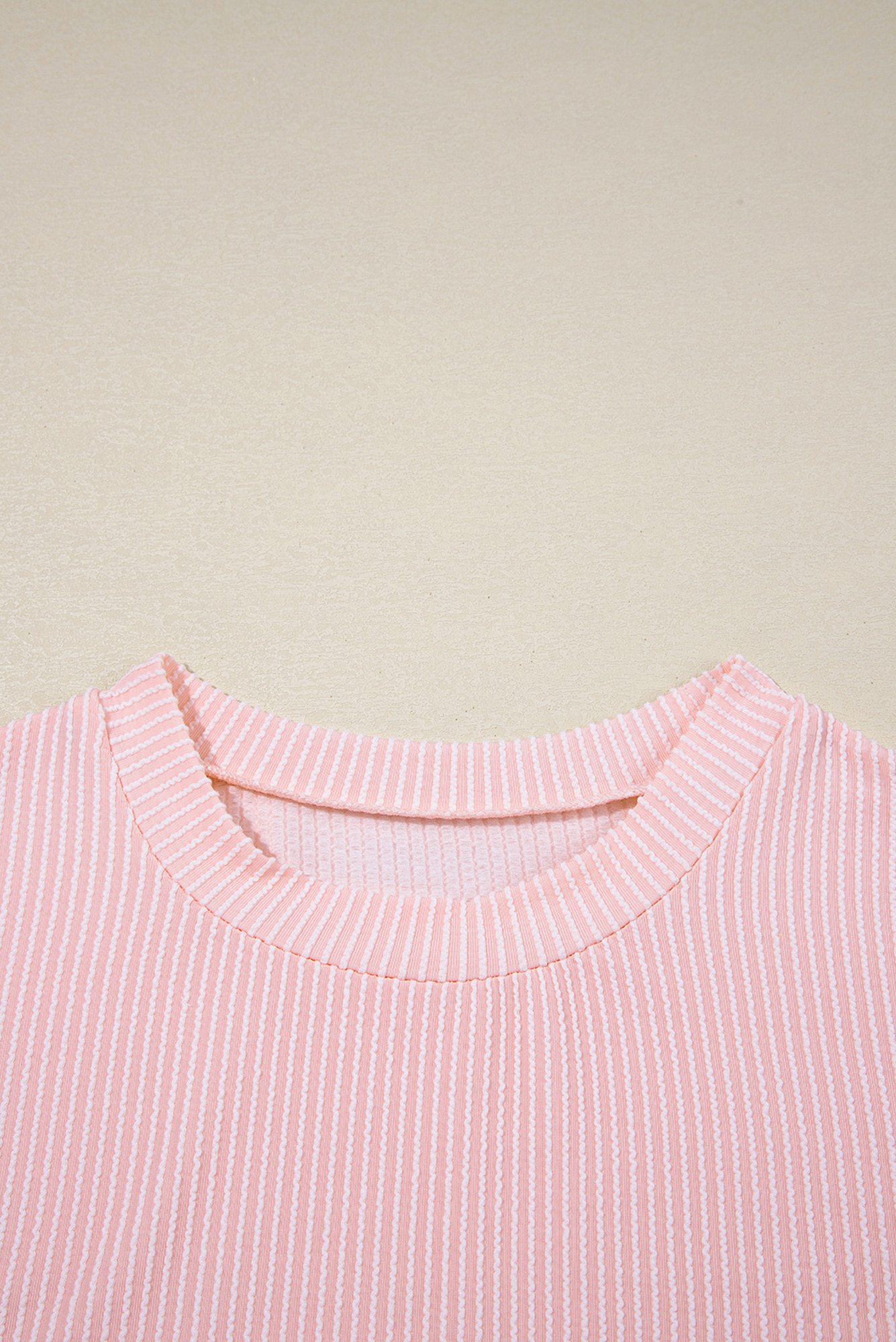 HIDDEN GEMS | Essential Colorblock Corded Knit T-Shirt | Jane.com