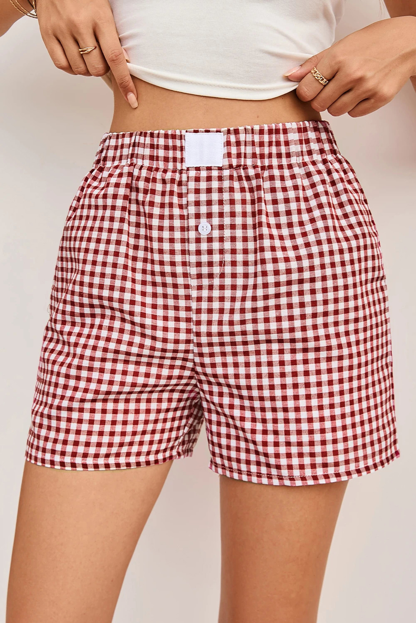 HIDDEN GEMS | Picnic Perfect Gingham Plaid Shorts | Jane.com