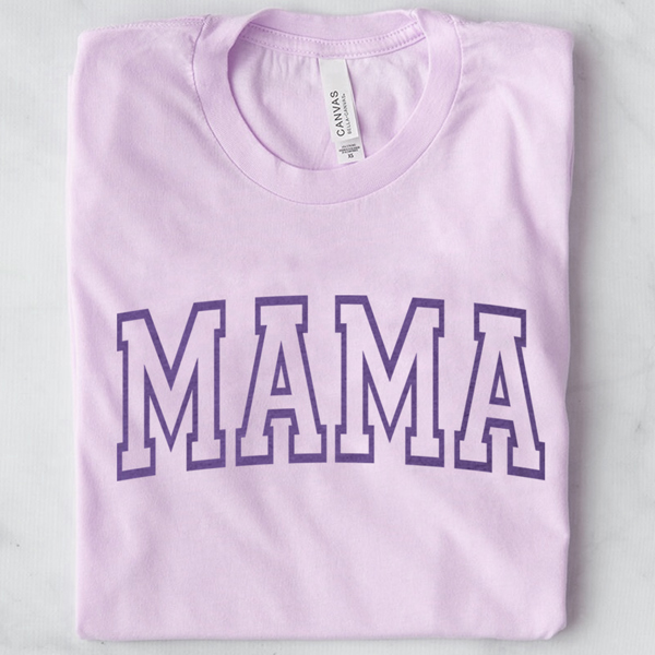 Personalized Mama Outline Custom Graphic Tee | GiGi Mimi Mom Aunt Mama ...