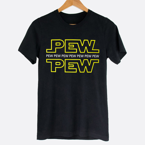 Pew Pew Star Wars Movie Funny Graphic Tee | Jane.com