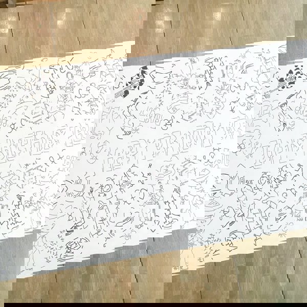 Cowgirl Coloring Table Runner | Jane.com