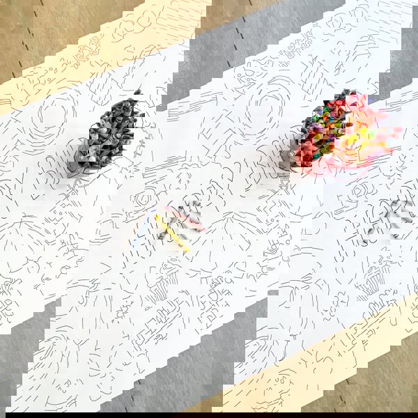 Summer Pool Party Coloring Table Runner | Jane.com