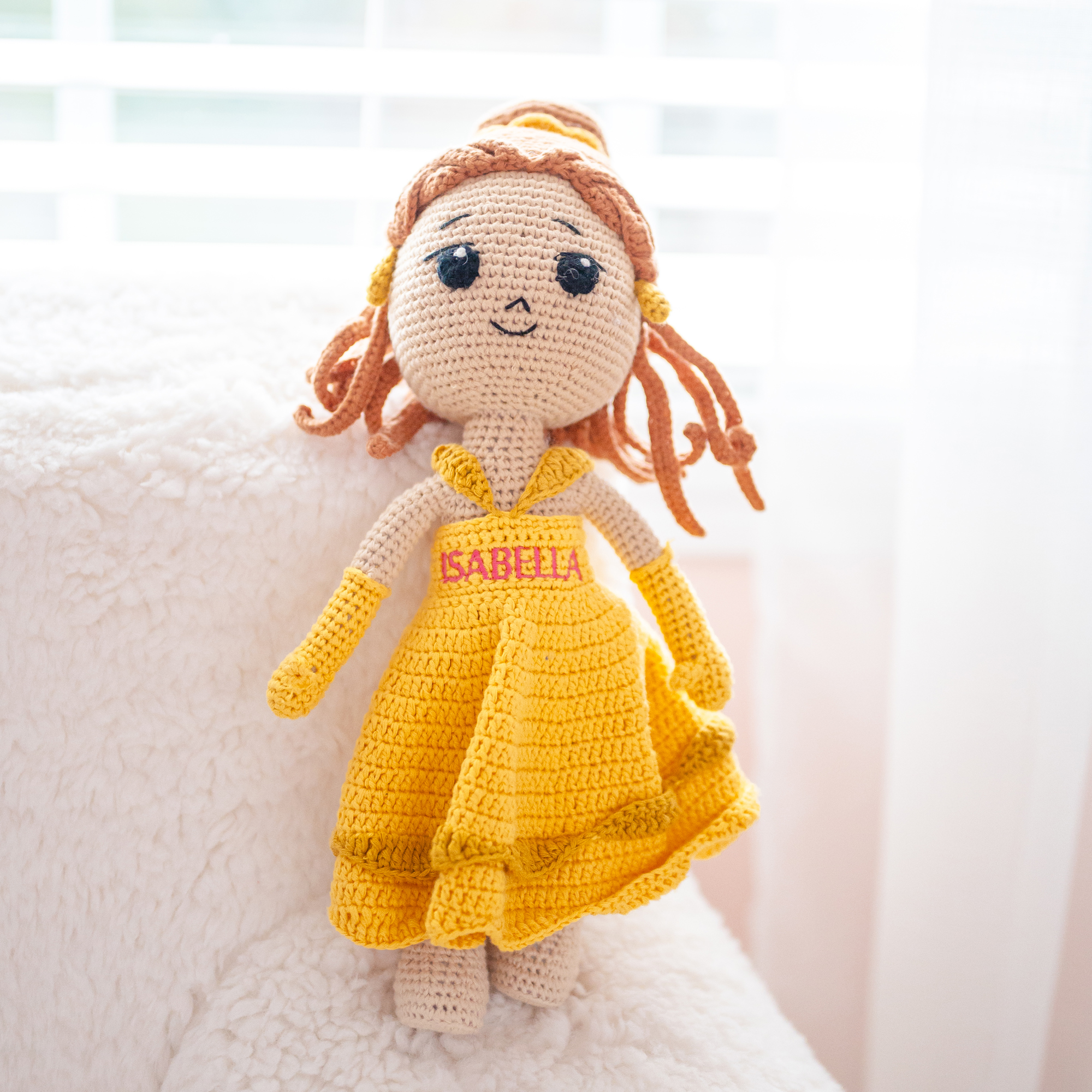 Personalized Princess Dolls, Valentine's Gift for Girls, Embroidered ...