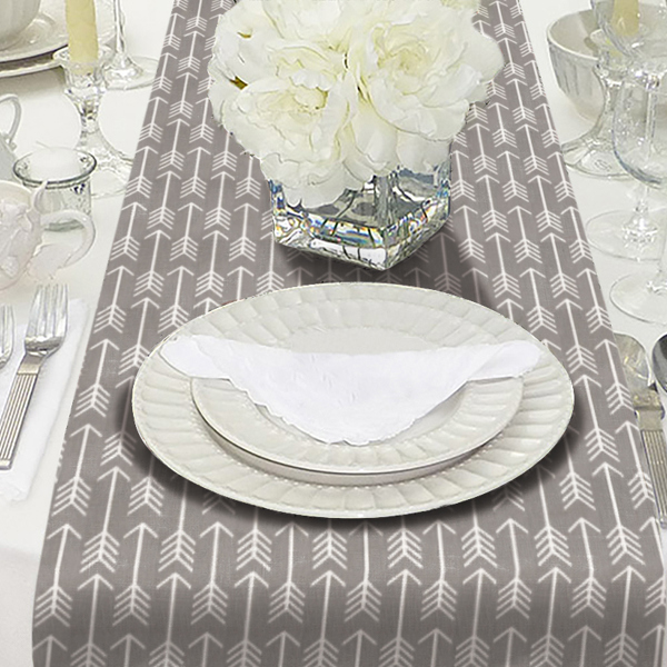 Table Runner - Arrows Gray | Jane.com