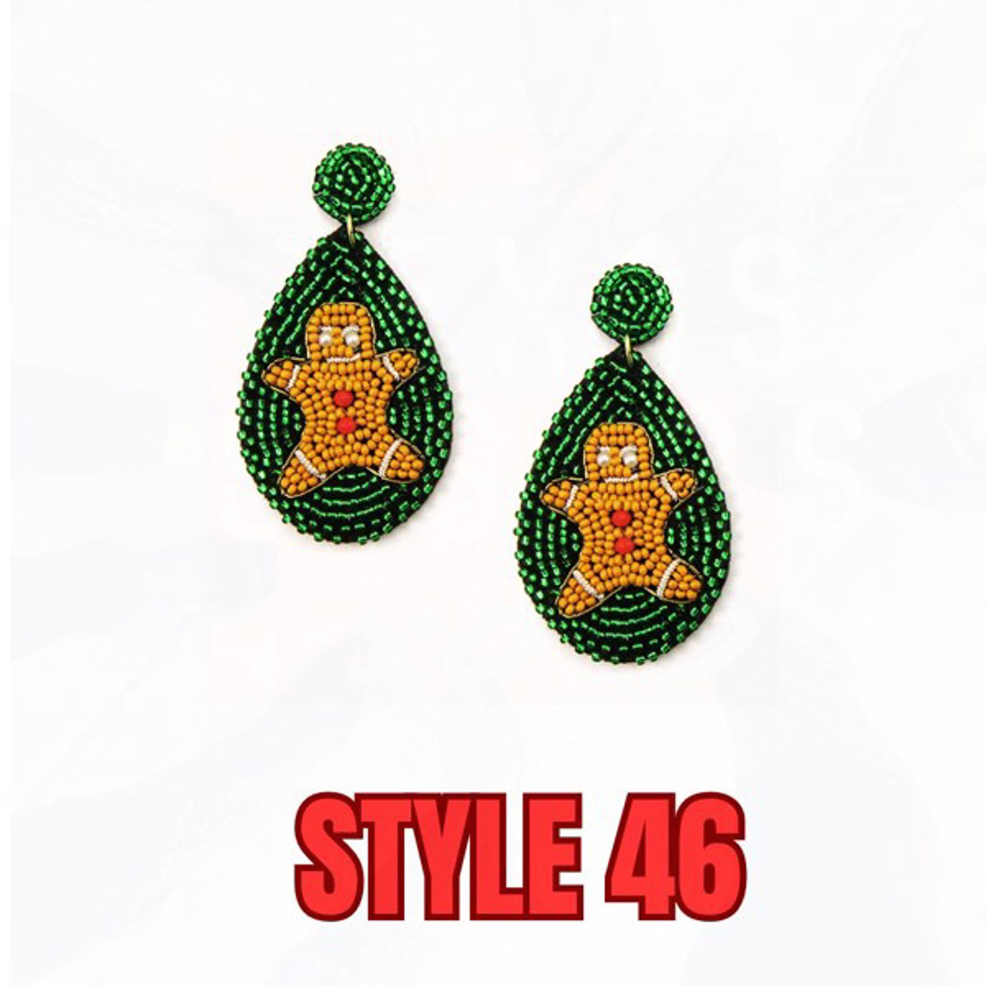 Christmas Seed Bead Earrings