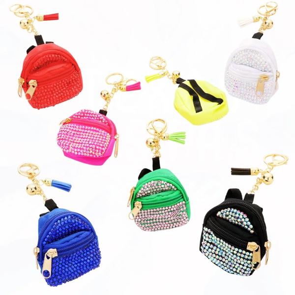 Mini Bling Backpack Keychains | Jane.com