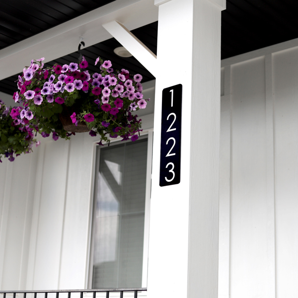Personalized Modern Metal Address Sign - Outdoor Safe | Jane.com