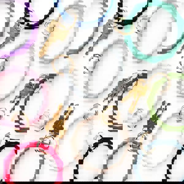 Diamond Cut Silicone Keychain Bangle | Jane.com