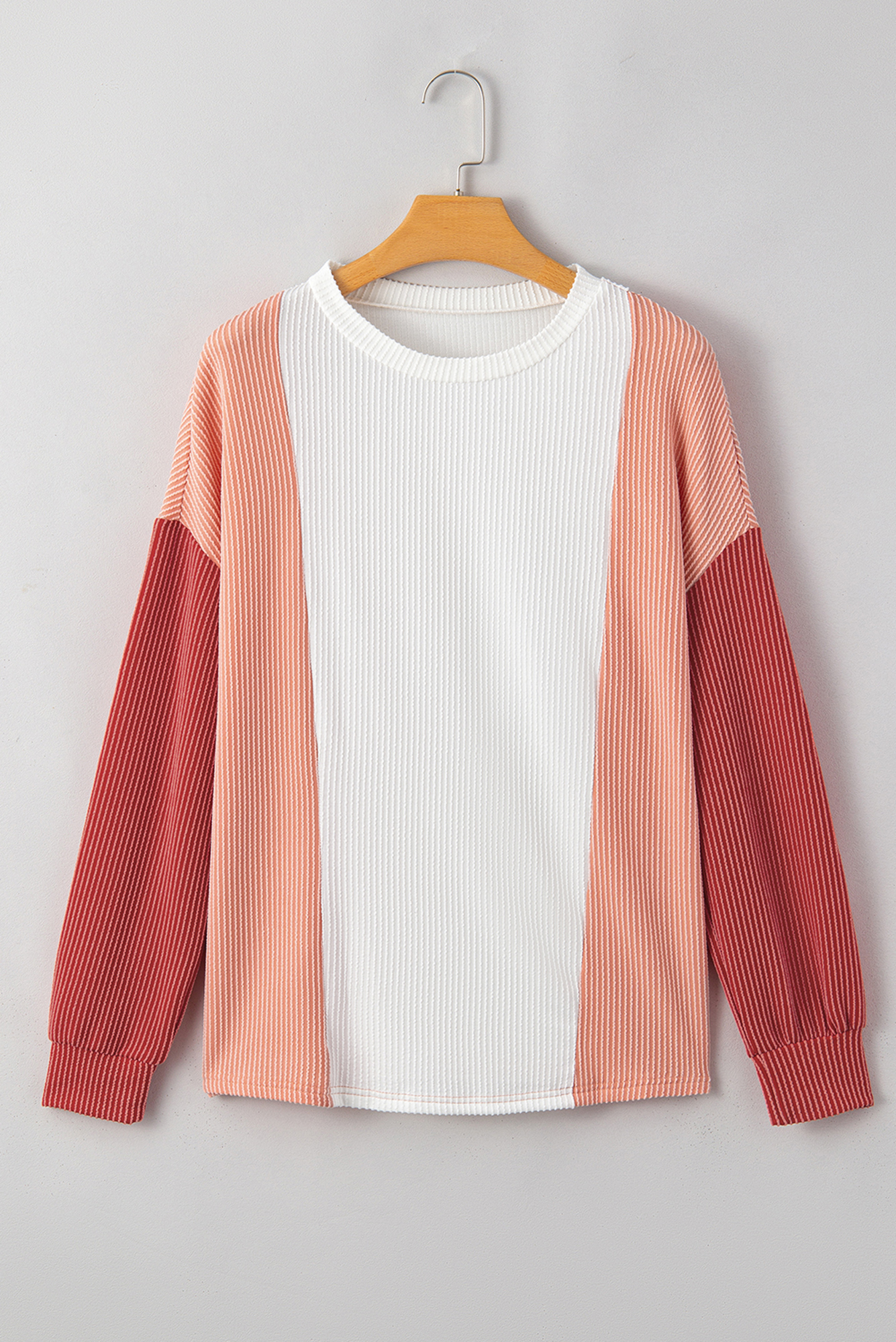 Kayla Color Block Corded Long Sleeve Top | Jane.com