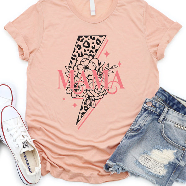 Mama Floral Lightning Bolt - Graphic Tee | Jane.com